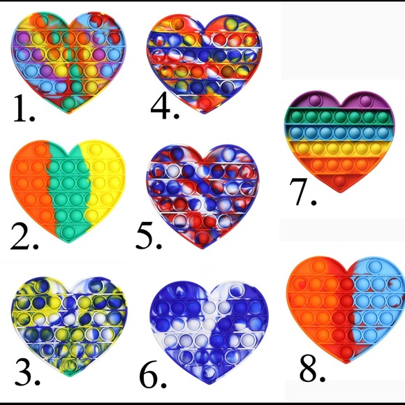 Toys | Heart Shape Fidget Pop It | Poshmark